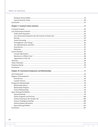 Jail Design Standards
