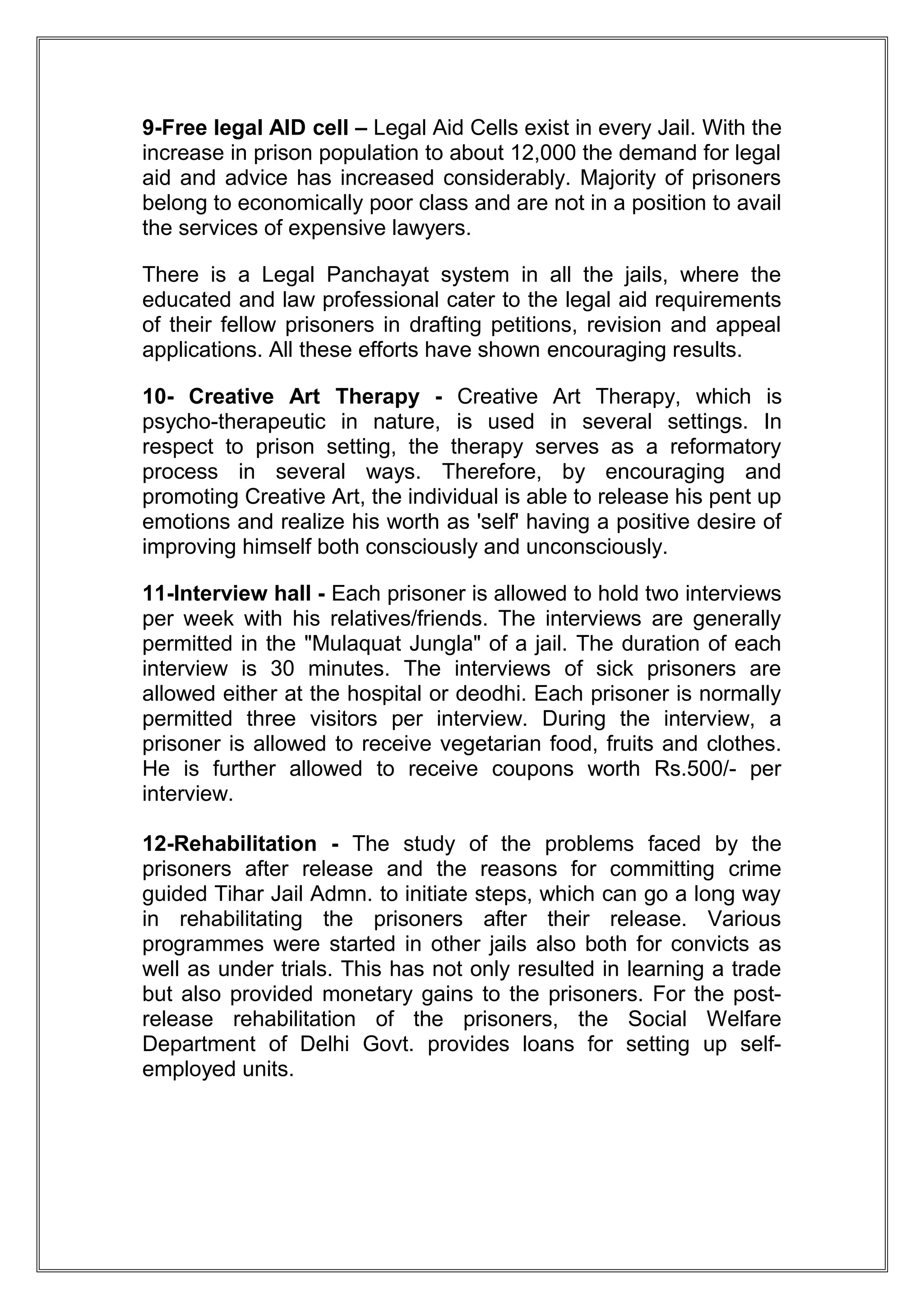 Jail Visit Report | DOC