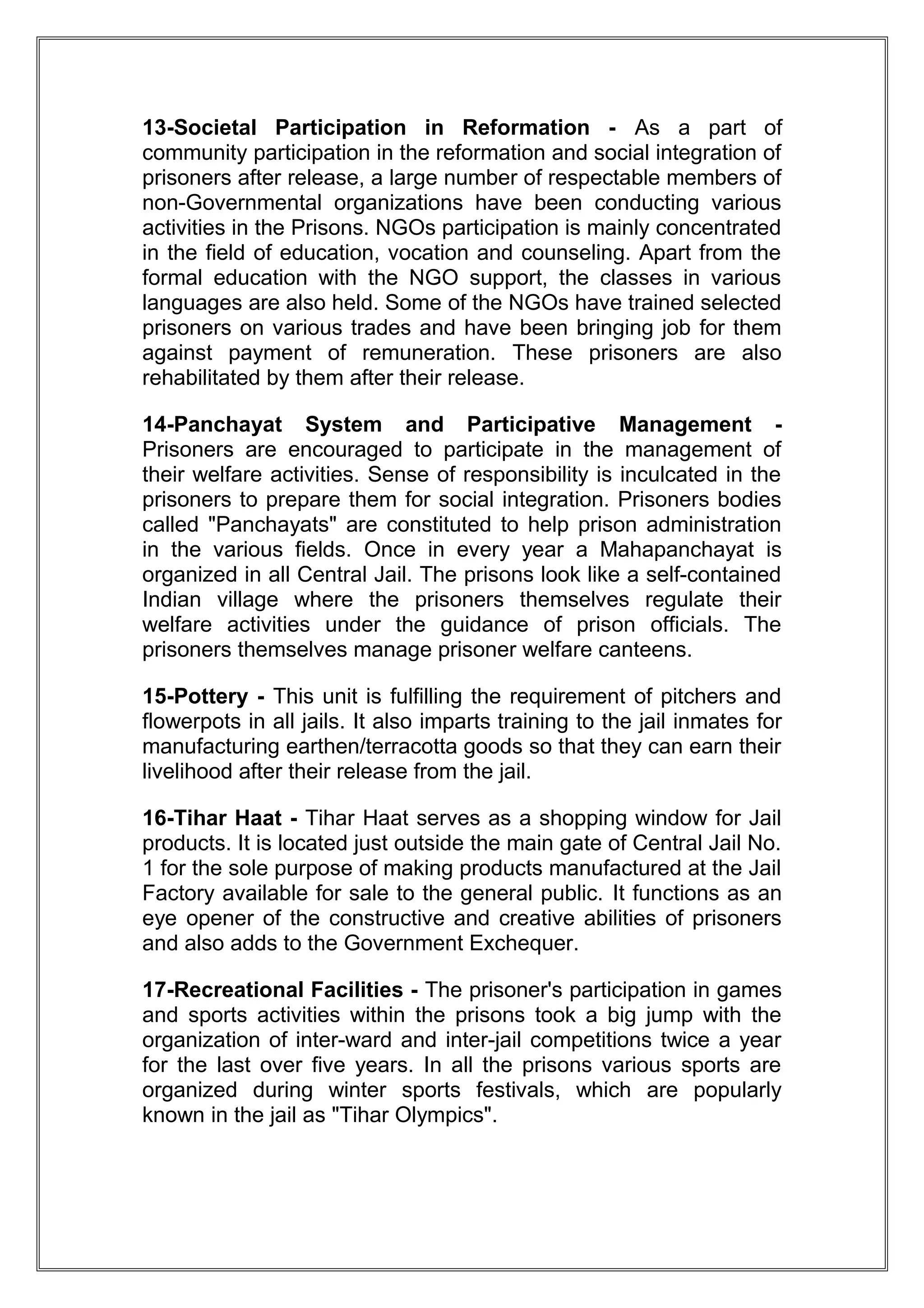 Jail Visit Report | DOC