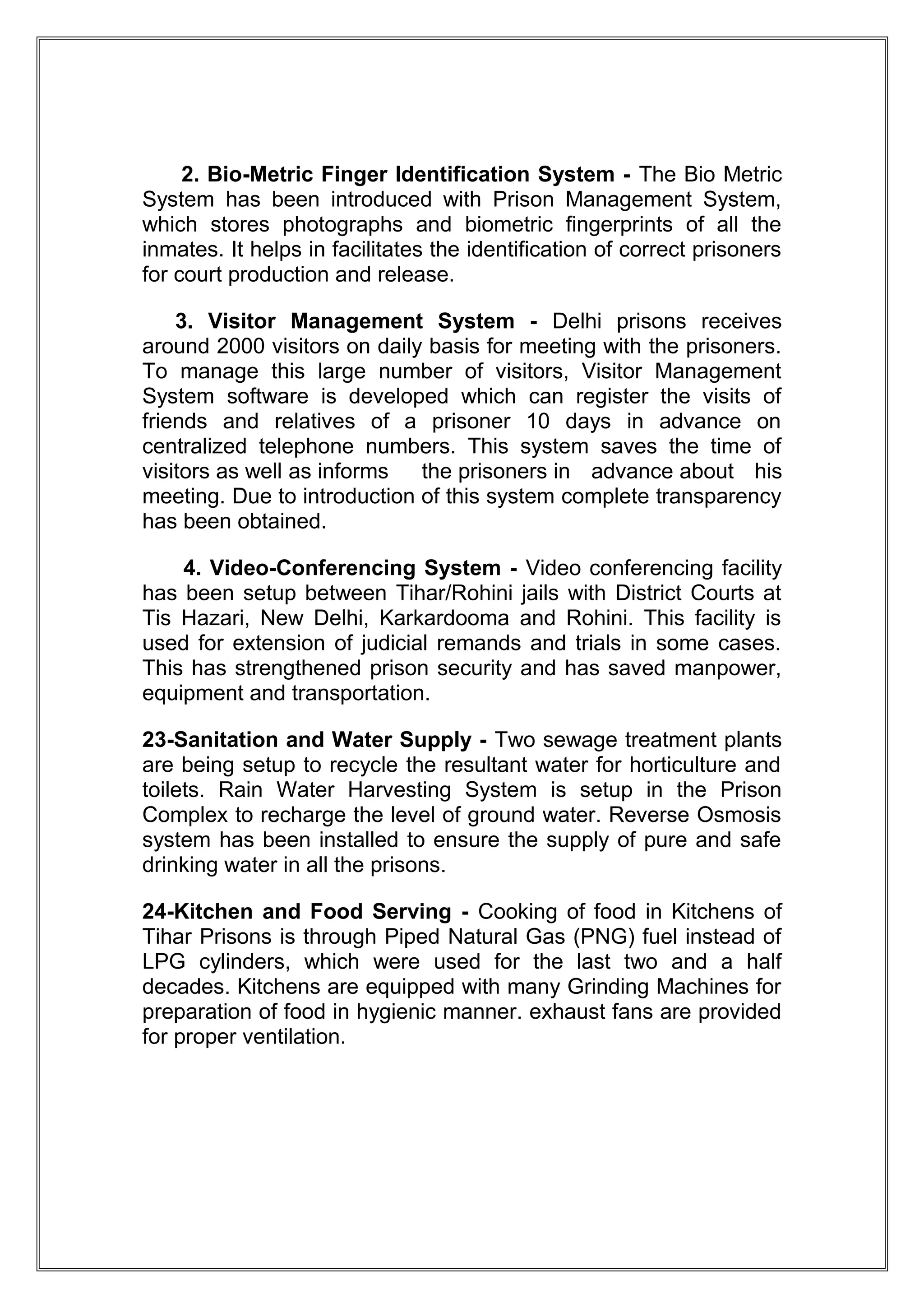 Jail Visit Report | DOC