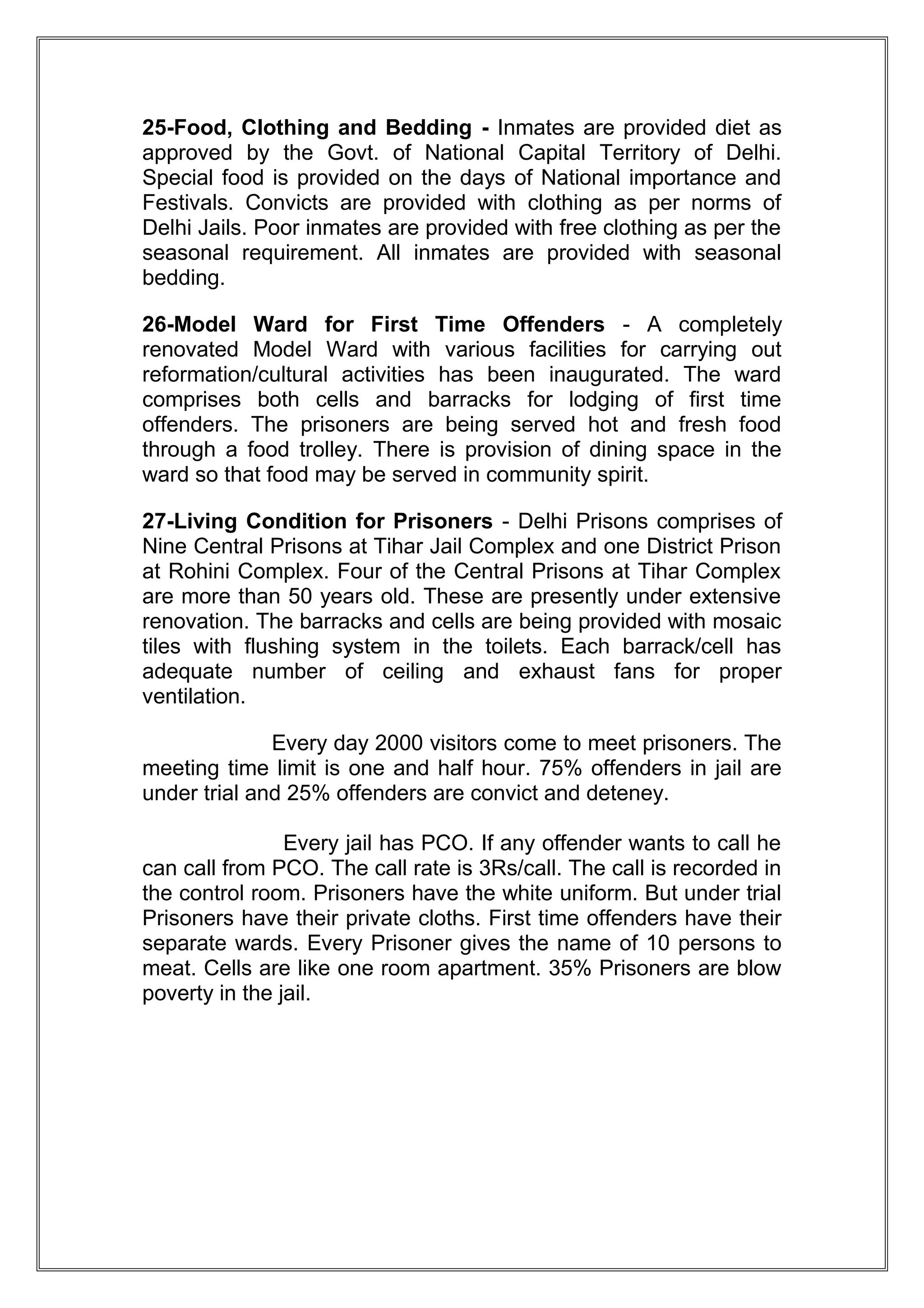 Jail Visit Report | DOC