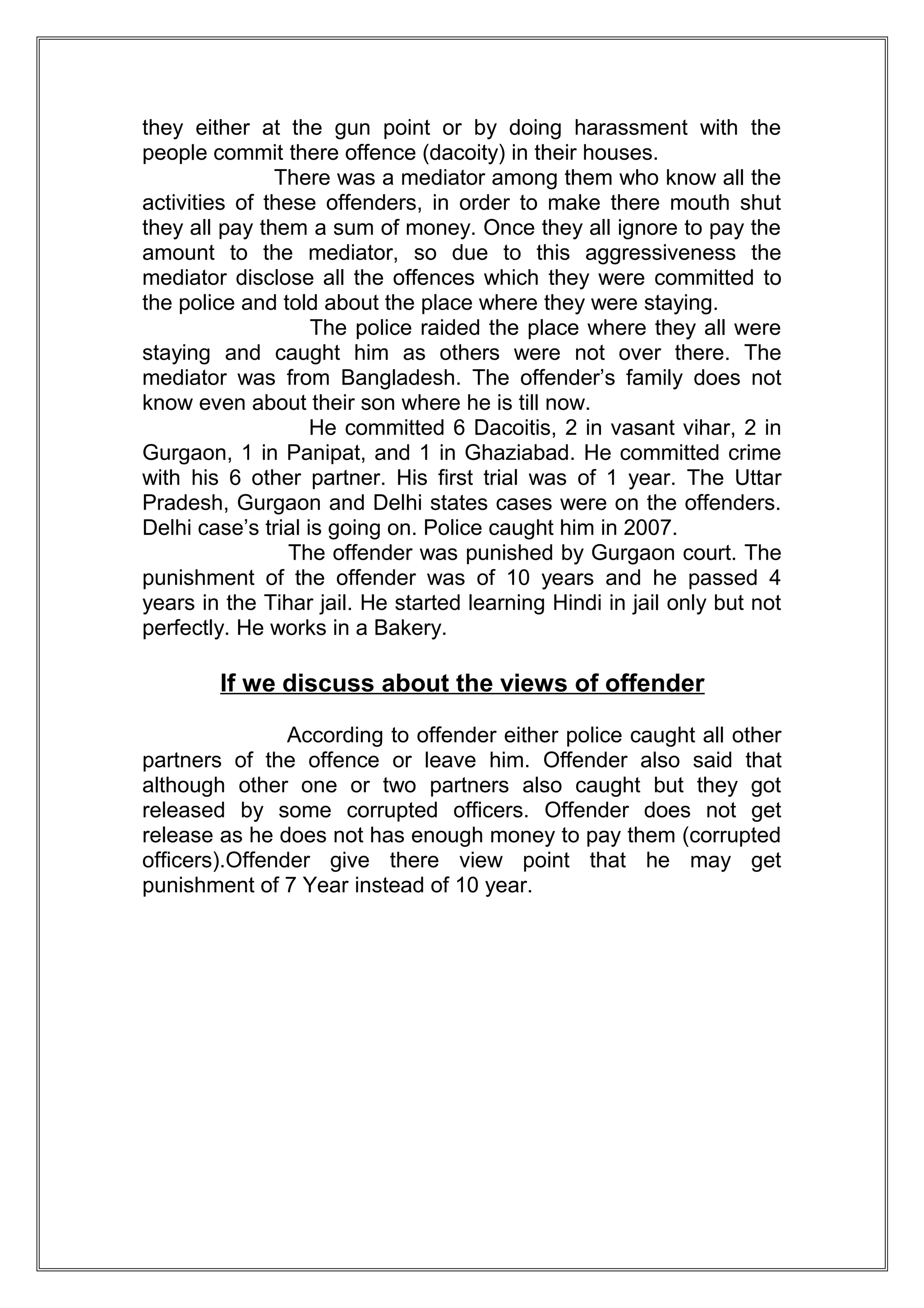 Jail Visit Report | DOC