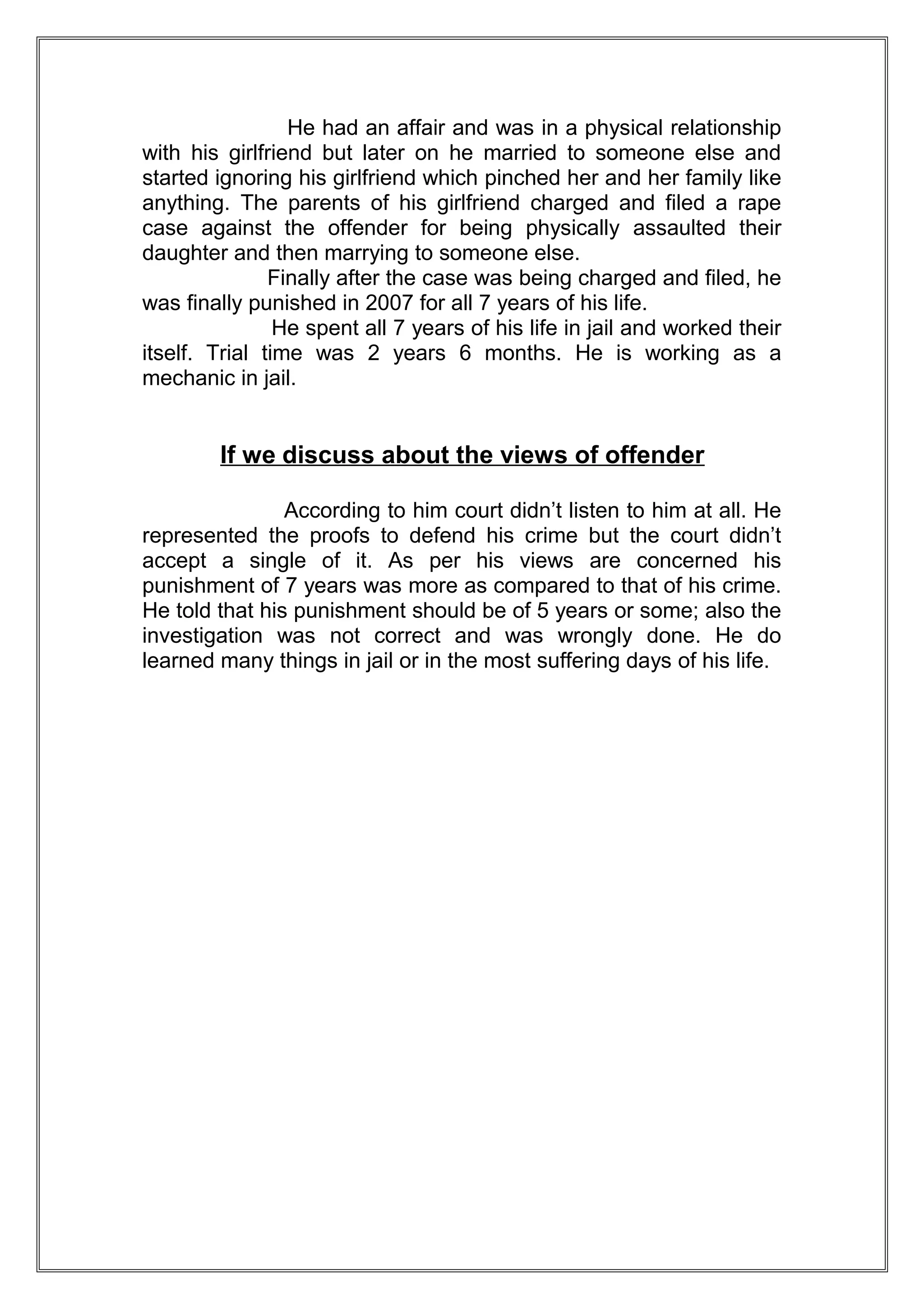 Jail Visit Report | DOC