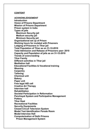 Jail Visit Report | DOC