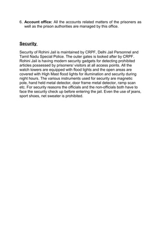 Jail visit report | DOC