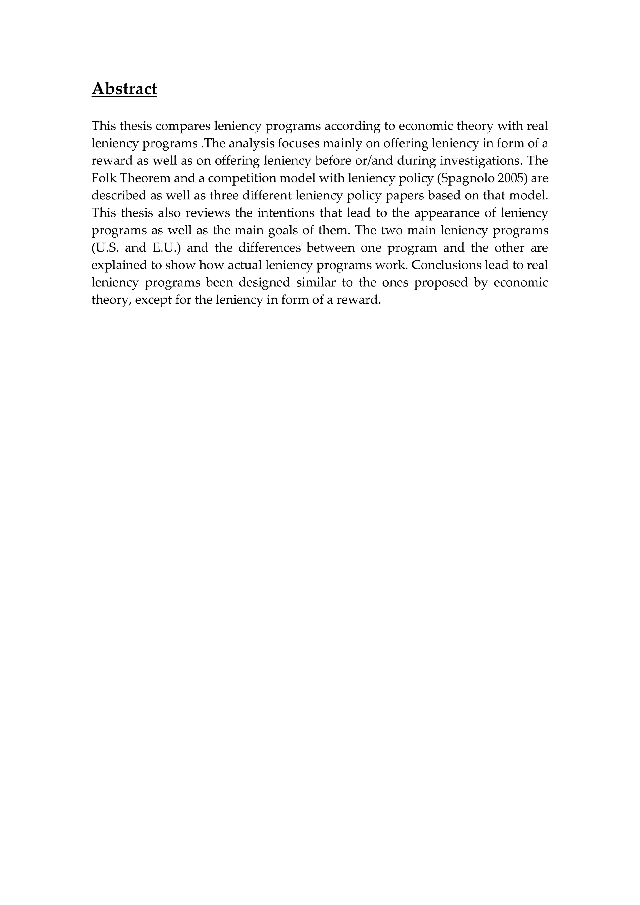 Leniency Policies: Game Theory Approach | PDF | Business | Business and ...