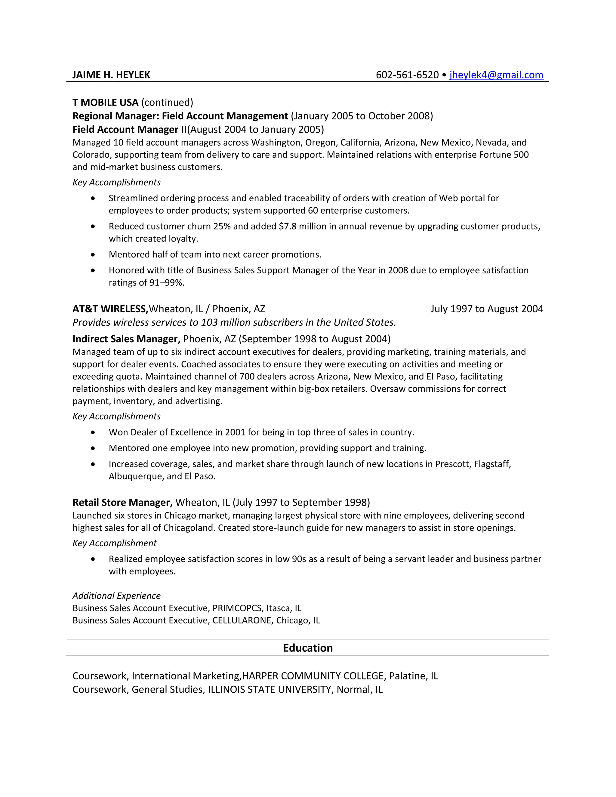 Jaime heylek resume ss | DOCX