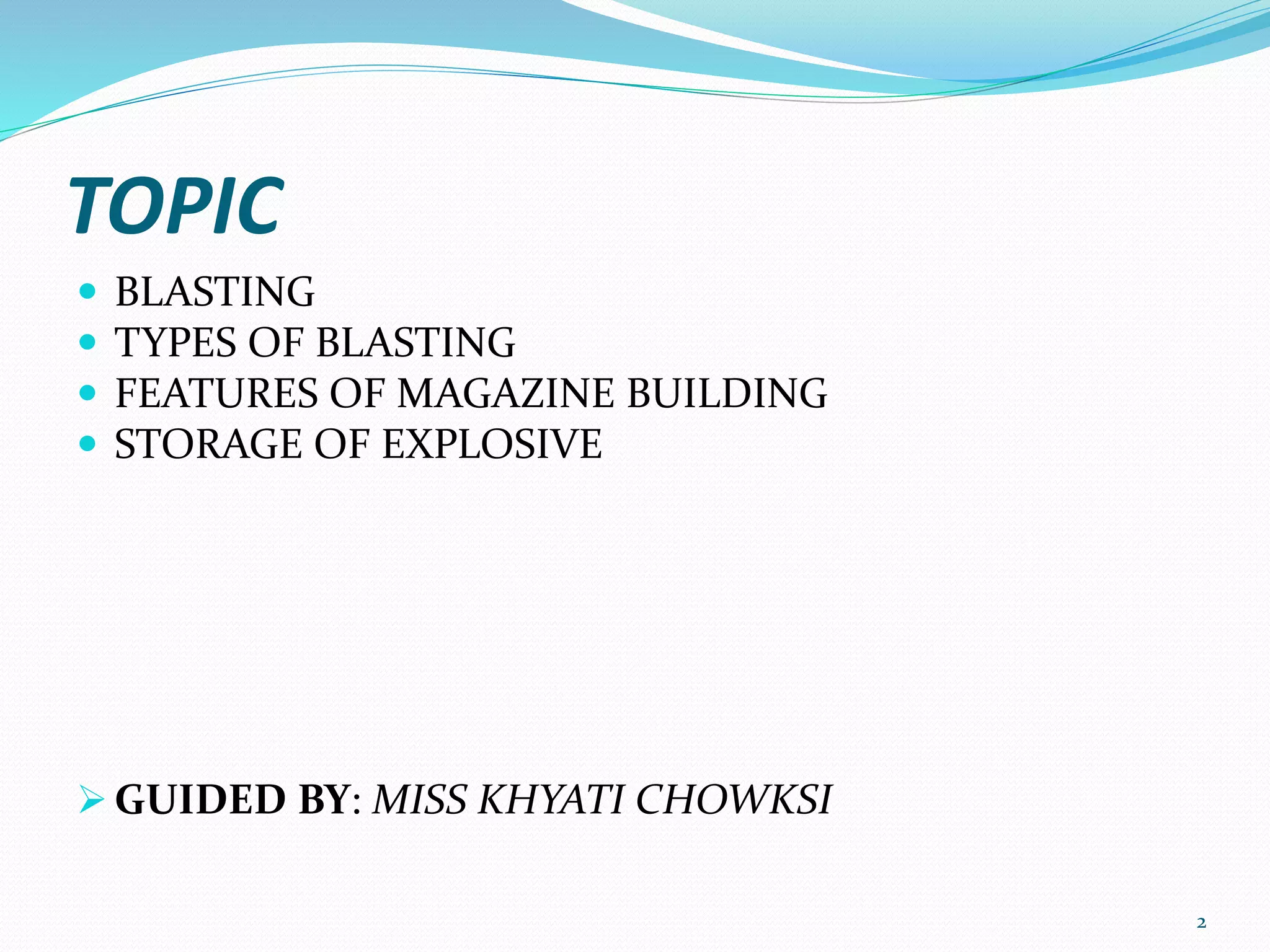 BLASTING and its type | PPT
