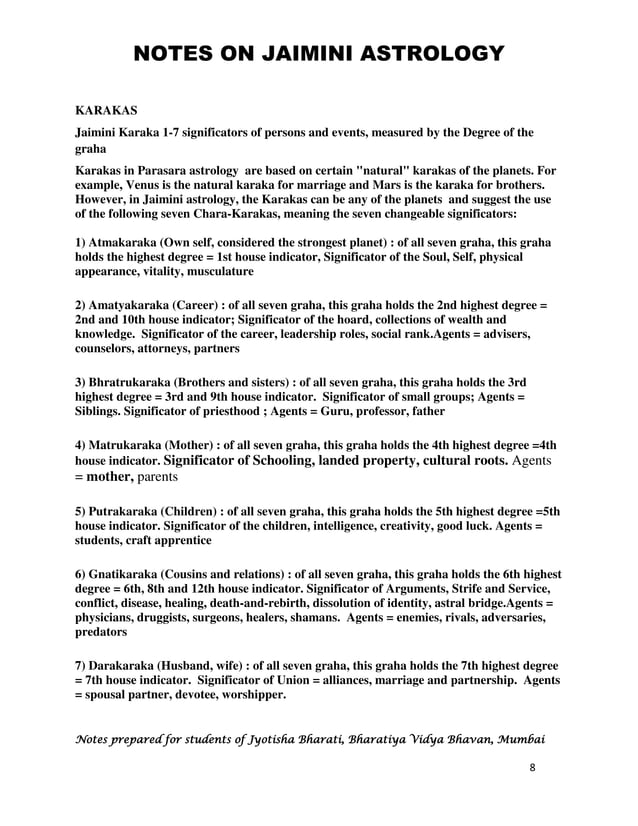 Jaimini astrology | PDF