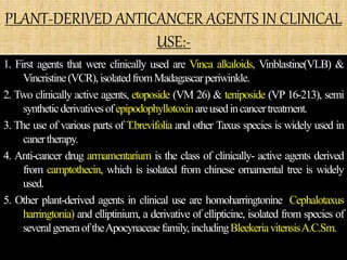 Anti cancer drugs | PPTX