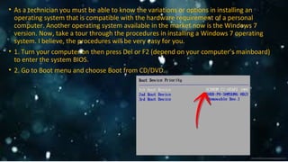 Windows 7 Installation | PPT