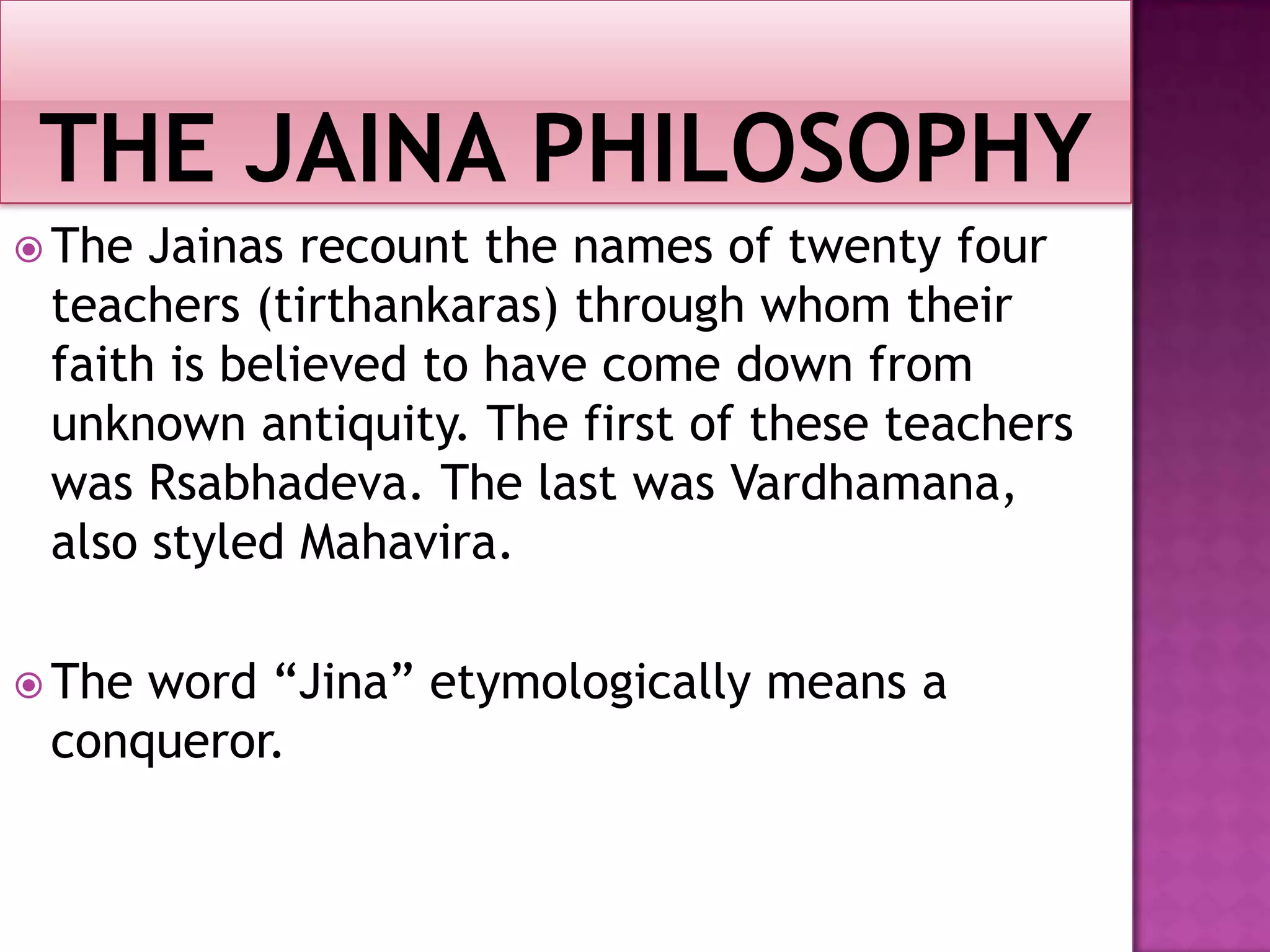 Jaina philosophy | PPSX