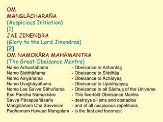 JAIN DIGAMBER PRATIKRAMAN 2018 U - DINESH VORA | PPT