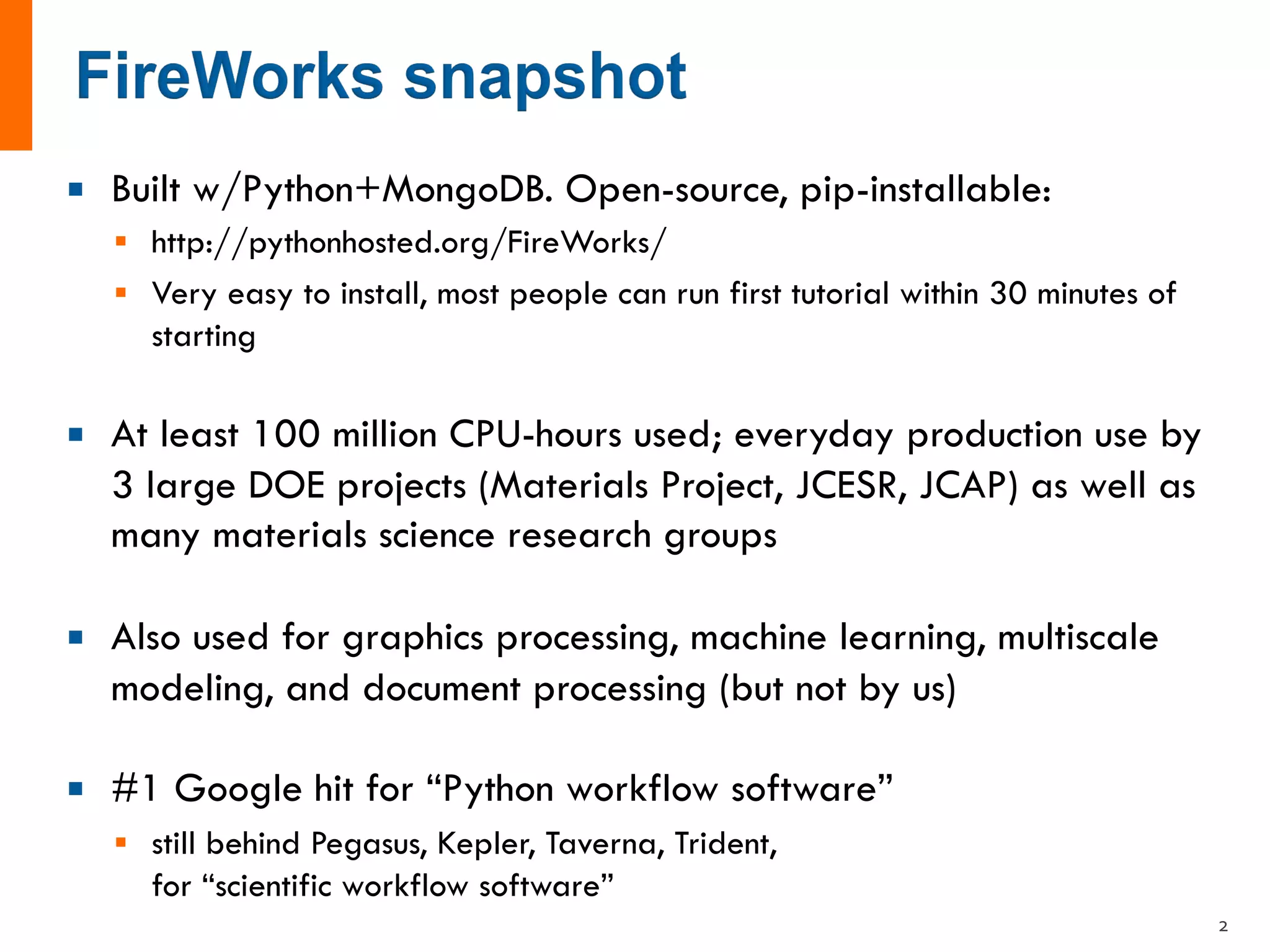 FireWorks overview | PPT