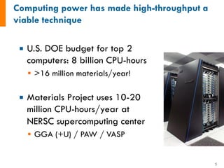 The Materials Project: An Electronic Structure Database for Community ...