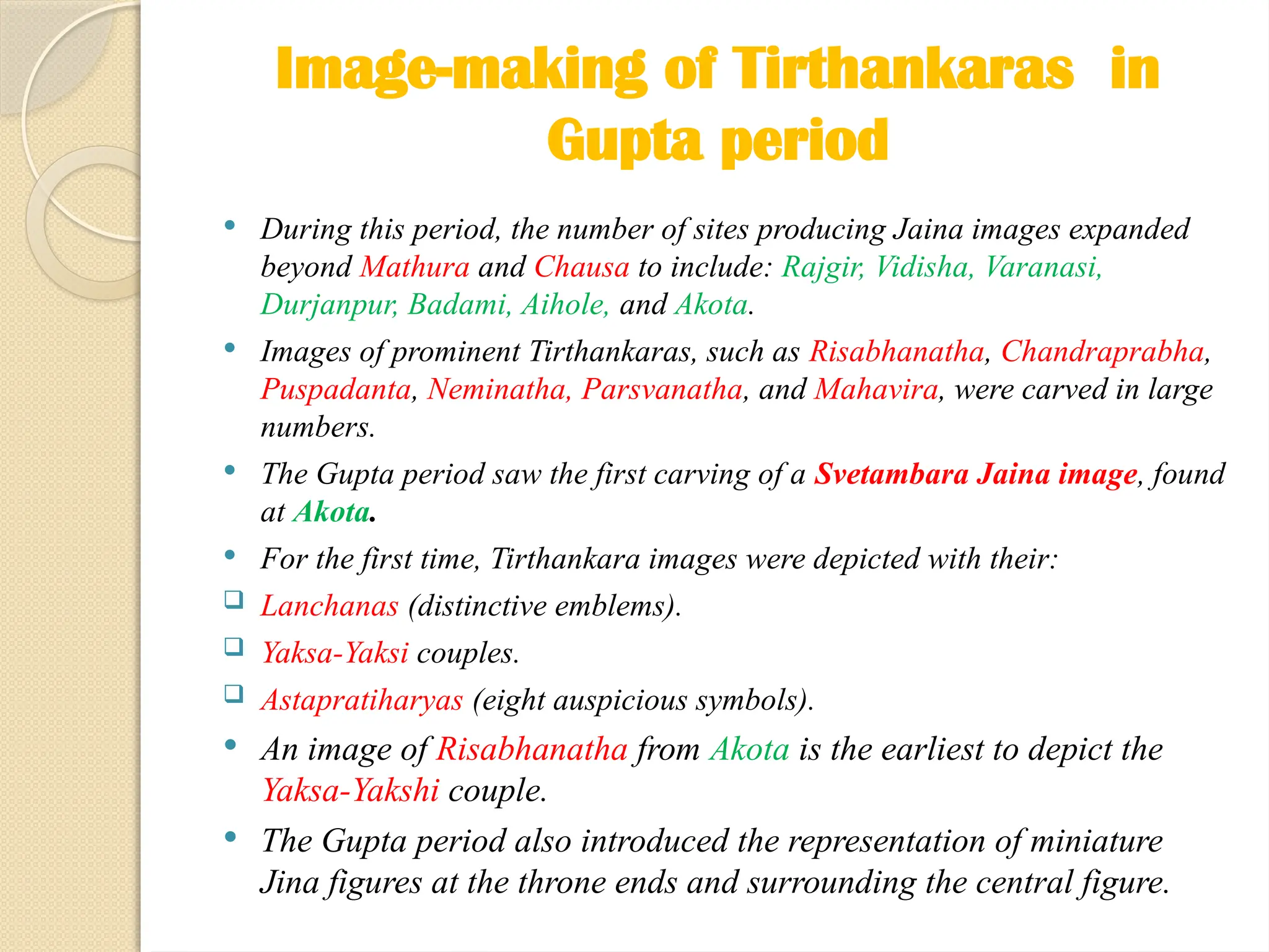 Jain Images, its origin, and development in Kushana and Gupta Period | PPTX