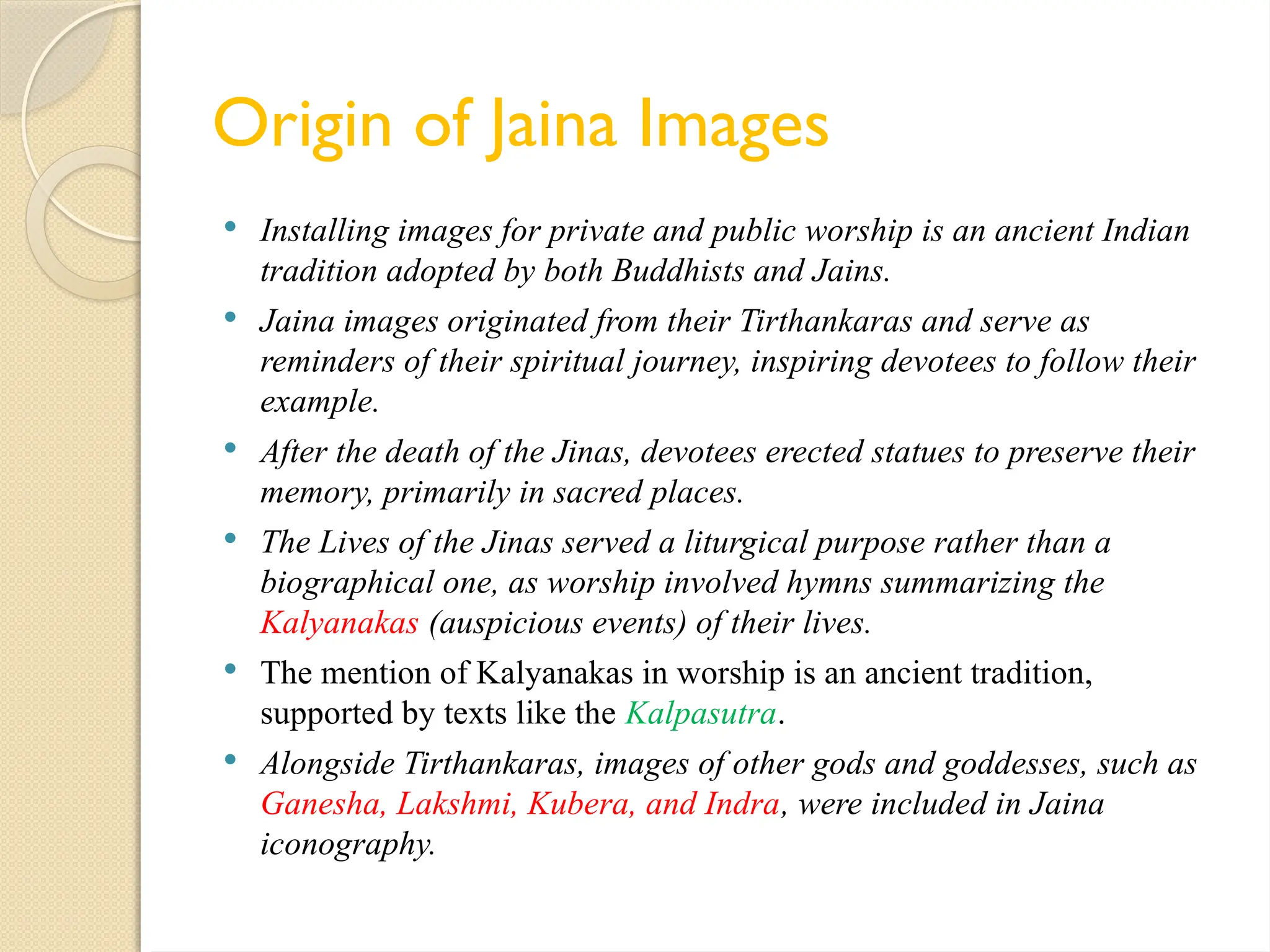 Jain Images, its origin, and development in Kushana and Gupta Period | PPTX