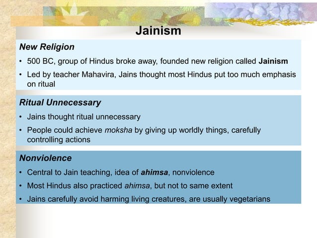 Jainism | PPT | Hinduism | Religion & Spirituality