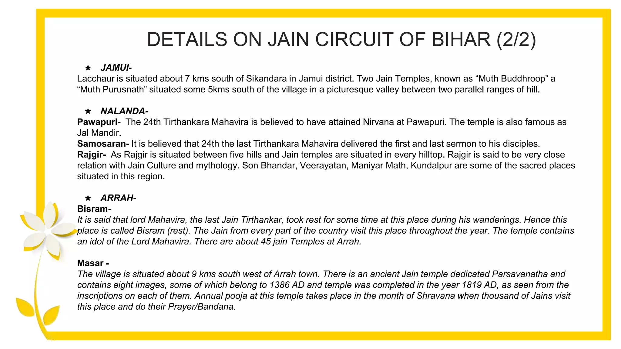 Jainism & Jainism circuit in India | PPTX