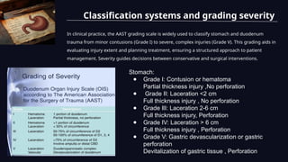 STOMACH AND DUODENAL TRAUMA. pptx | PPTX