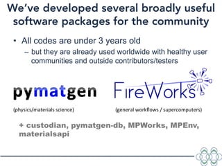 The Materials Project: overview and infrastructure | PPT