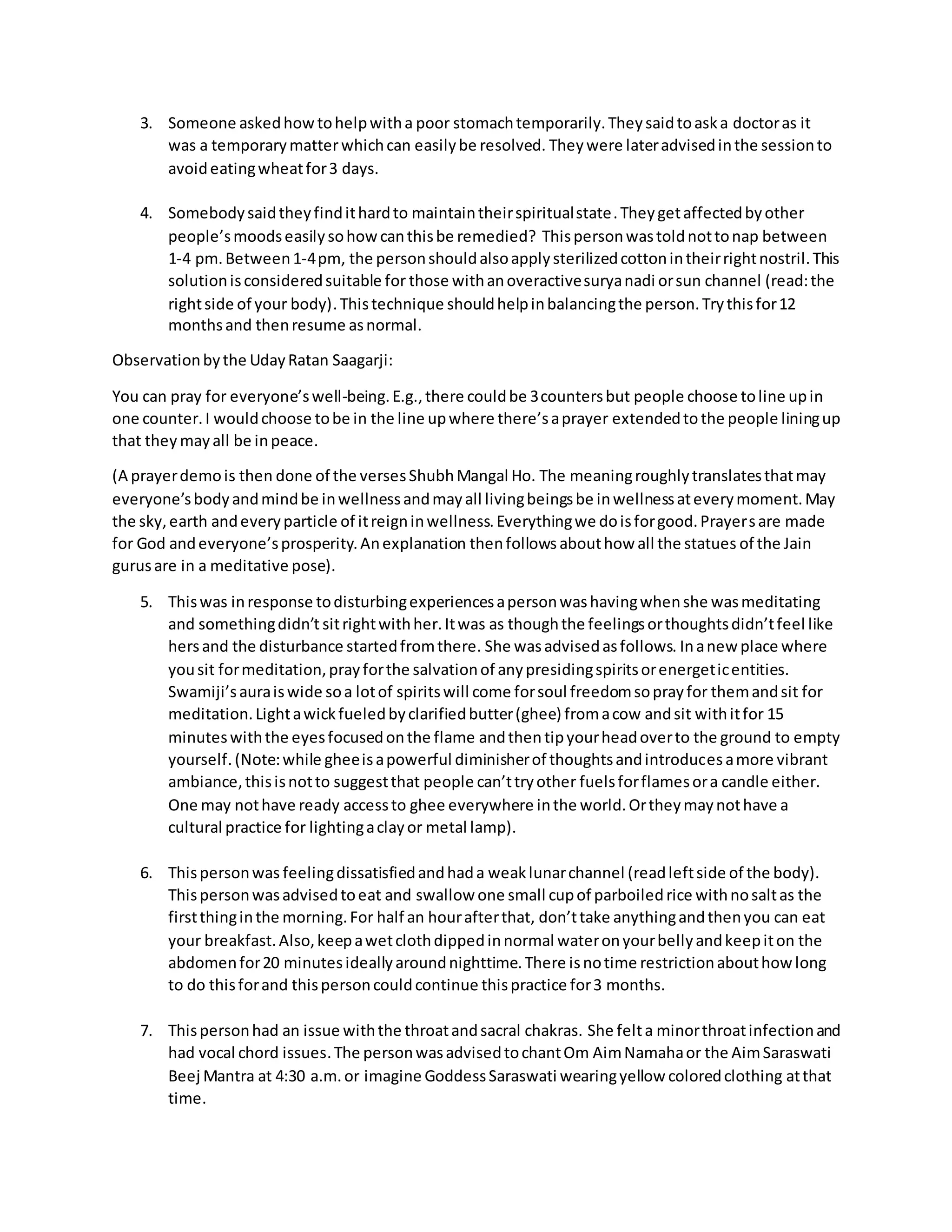 Anushthan Jain Muni (Saints) Workshop for Overseas Meditators at Samarpan Ashram Dandi 2020 | DOCX