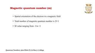 Chemistry:Quantum Numbers | PPTX
