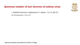 Chemistry:Quantum Numbers | PPTX