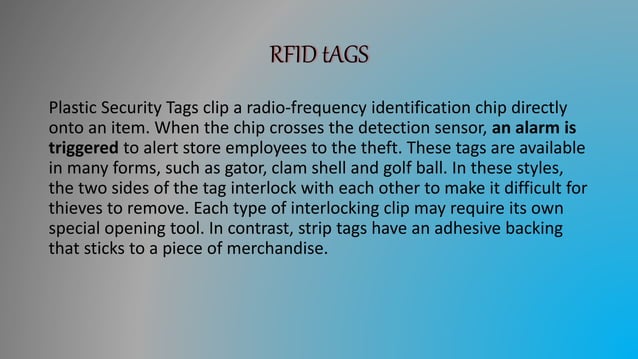 Anti-Shoplifting Devices | PPTX