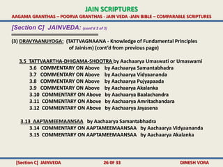 JAIN RELIGION SCRIPTURES - DINESH VORA | PPTX