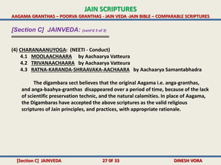 JAIN RELIGION SCRIPTURES - DINESH VORA | PPTX