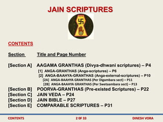 Jain scriptures aagama | PPTX