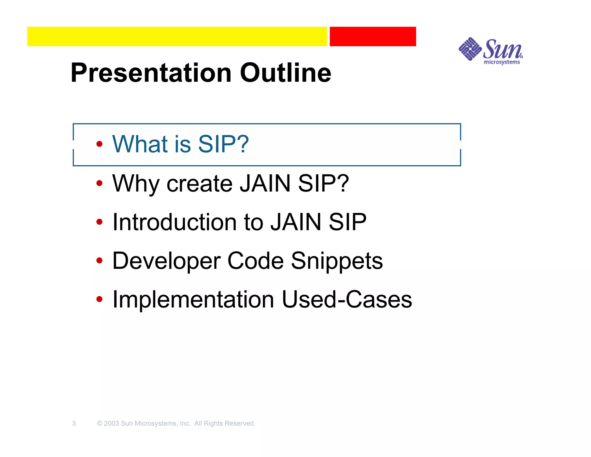 Jain Sip Tutorial | PPT