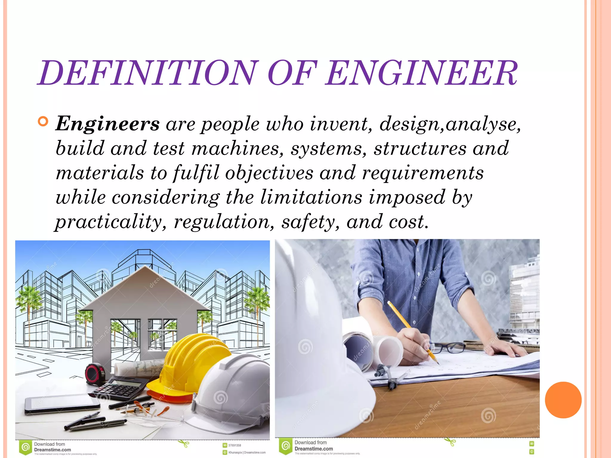 role of engineers in industry | PPT