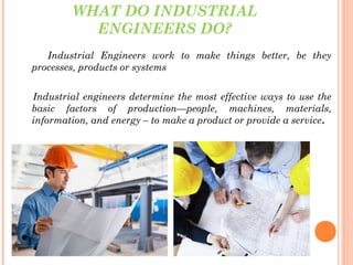 role of engineers in industry | PPT