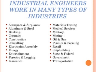 role of engineers in industry | PPT