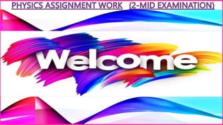 Physics Assignment On Diffraction And Polarization Pptx