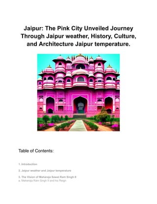 Jaipur Weather and Jaipur Temperature.pdf