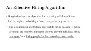 GOOGLE'S HUMAN RESOURCE POLICY | PPTX