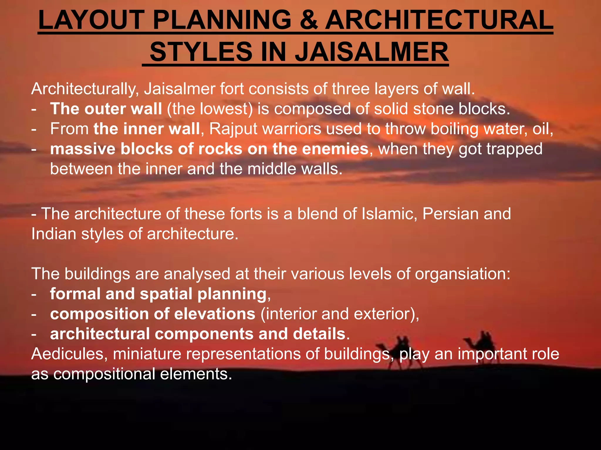 COMPLETE STUDY ON JAISALMER | PPTX