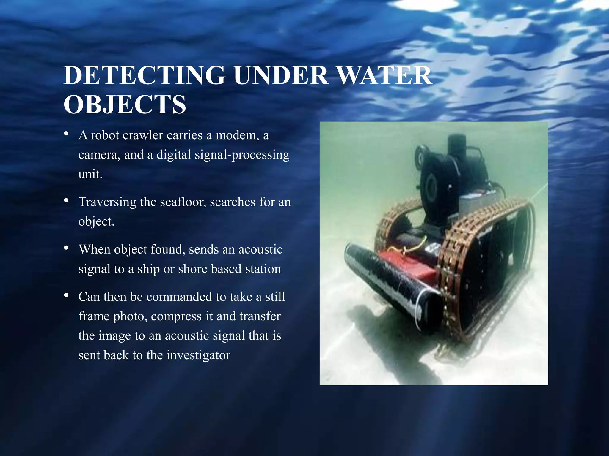 UNDER WATER ACOUSTIC COMMUNICATION | PPTX