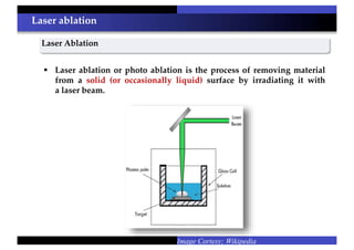 laser ablation and pyrolysis for micro machining and nano fabrication ...