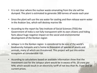 Jaitapur nuclear power project | PPTX