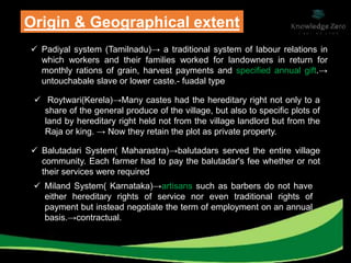 Jajmani system, Economic sociology | PPTX