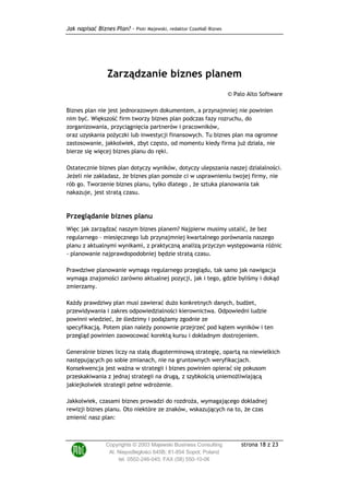 Jak Napisac Biznes Plan | PDF