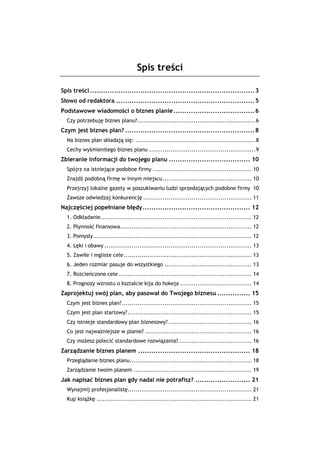 Jak Napisac Biznes Plan | PDF