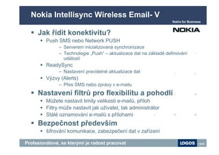 Jak zvýšit mobilitu firemních pracovníků - Mobile Nokia Intellisync ...