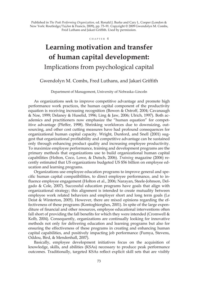 Jakari griffith learning motivation | PDF