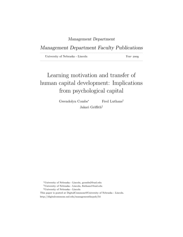 Jakari griffith learning motivation | PDF