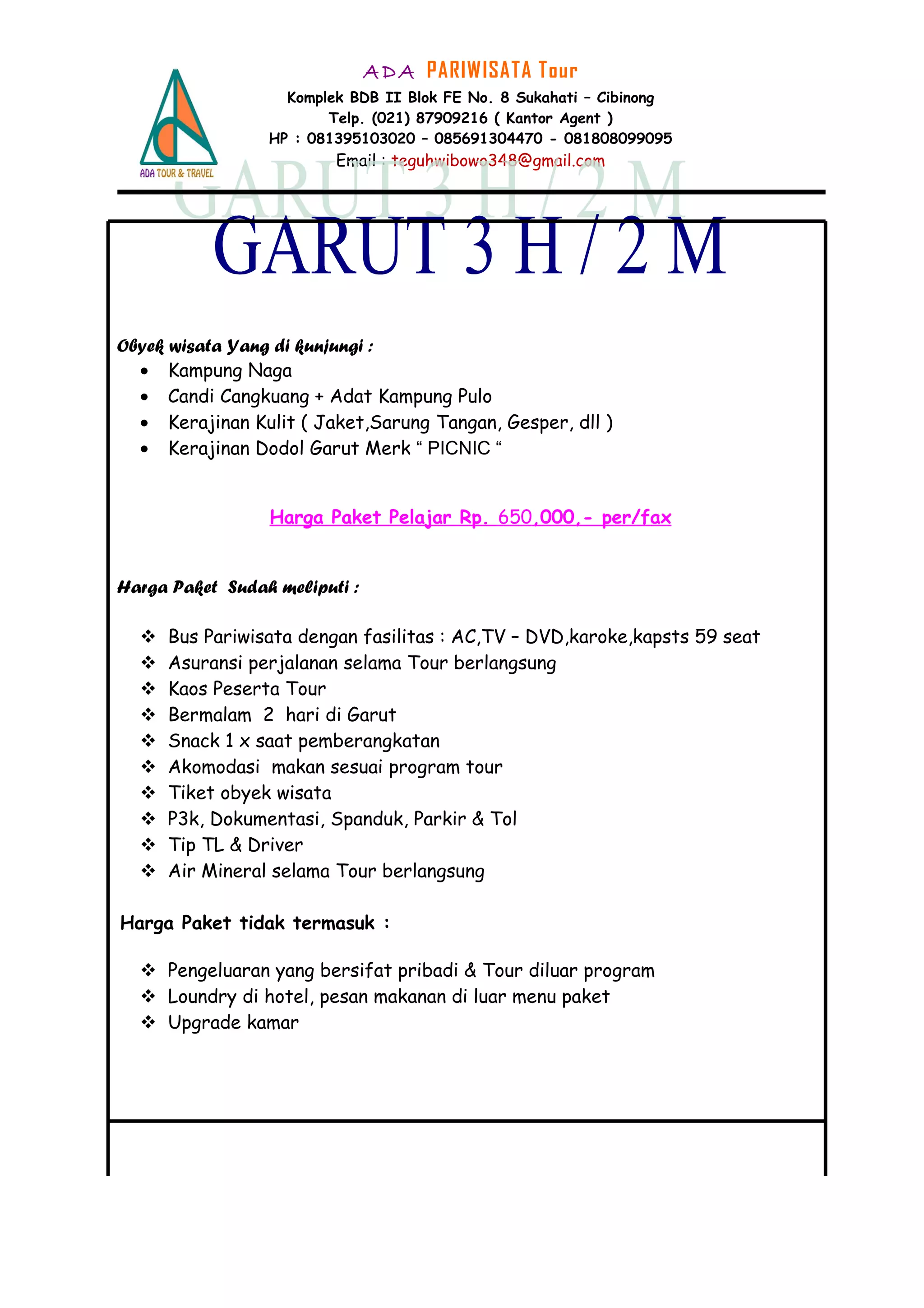 Jakarta Garut | PDF